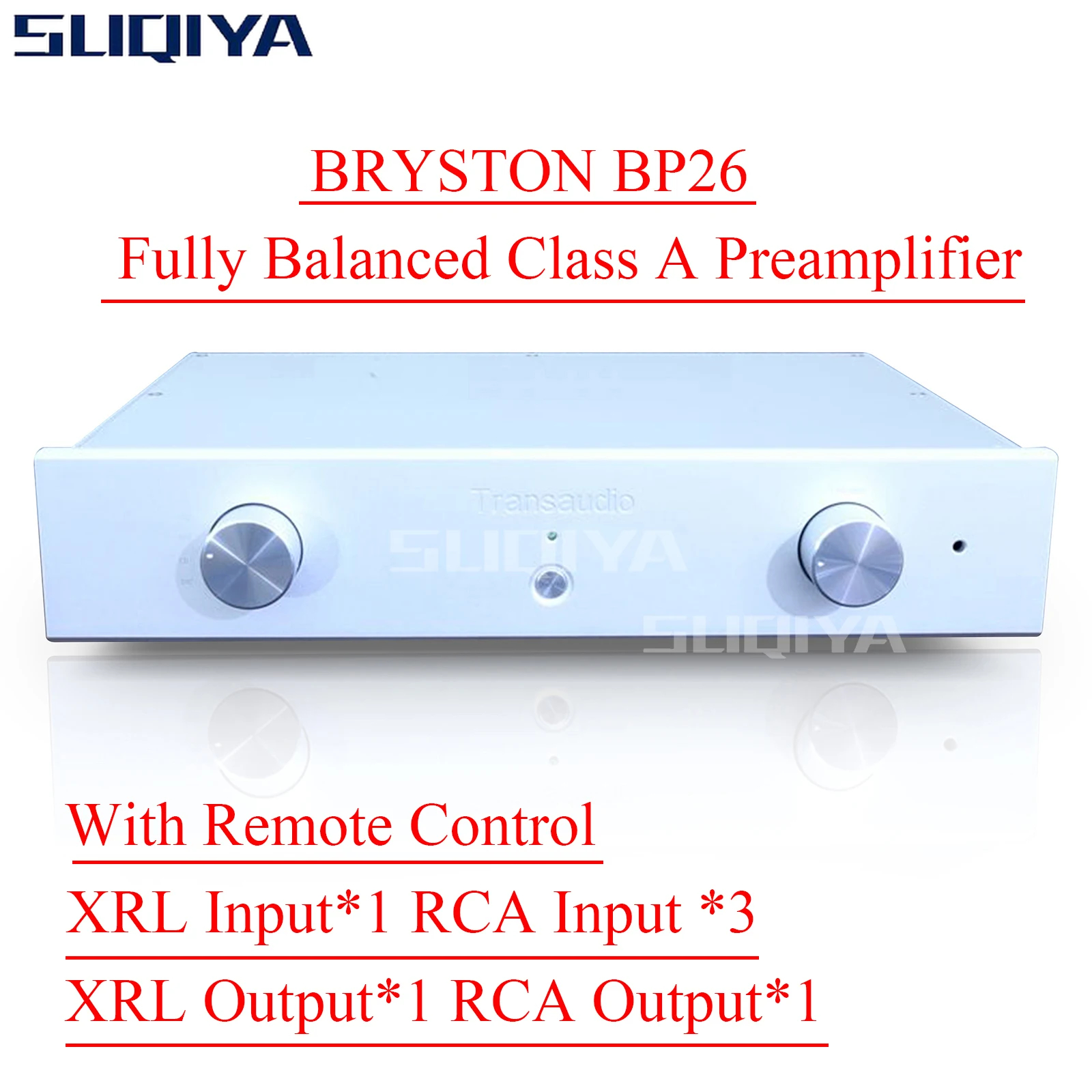 SUQIYA-BRYSTON BP26 Fully Balanced Class A Preamplifier 3 Inputs Hifi ...