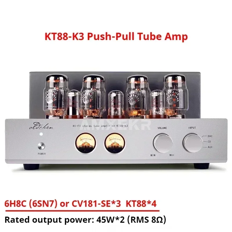 LaoChen K3 KT88 Push-Pull Tube Amplifier HIFI EXQUIS AIQIN 45Wx2 Class ...