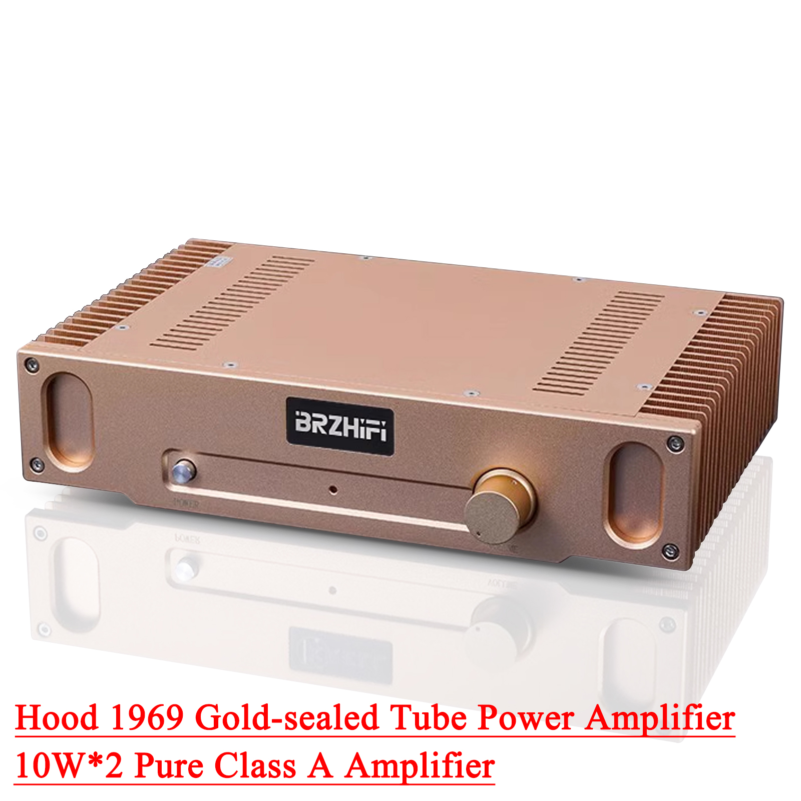 SUQIYA Hood 1969 10W*2 Gold Seal Small Class A HIFI Power Amplifier ...
