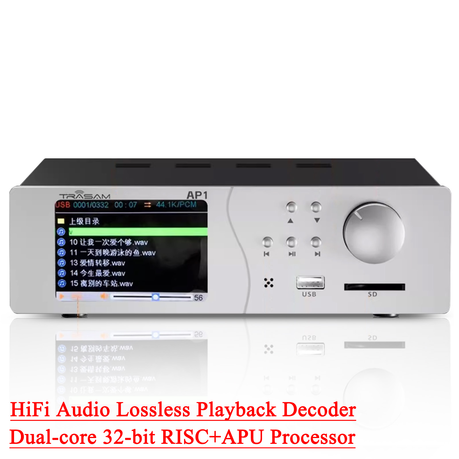 SUQIYA AP1 Audio Decoder Hifi Fever Digital Playback USB Disk DSD Lossless Playback Decoder ...