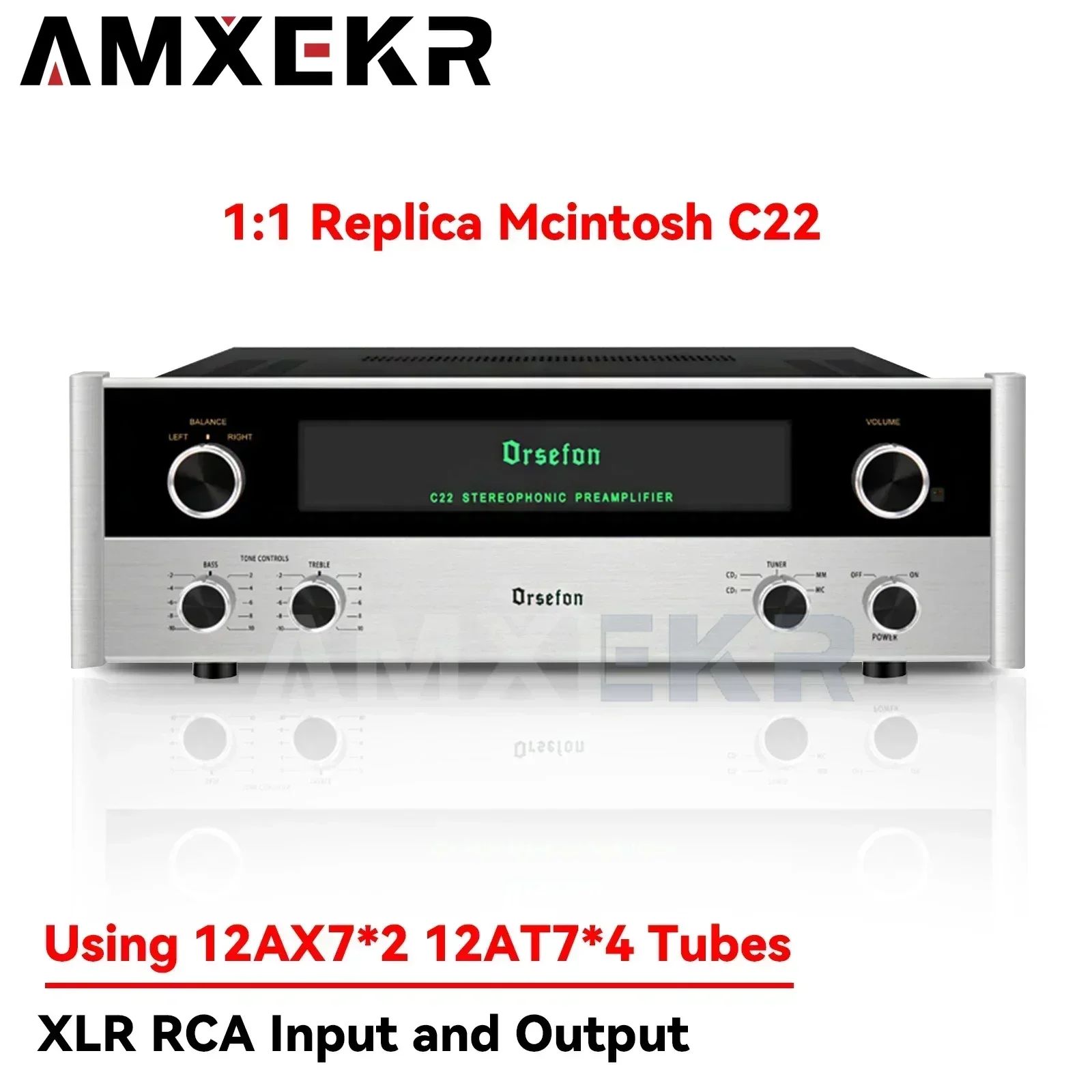 1:1 Clone Mcintosh C22 HIFI Tube Preamp MM/MC Singing Amplifier 12AT7 ...