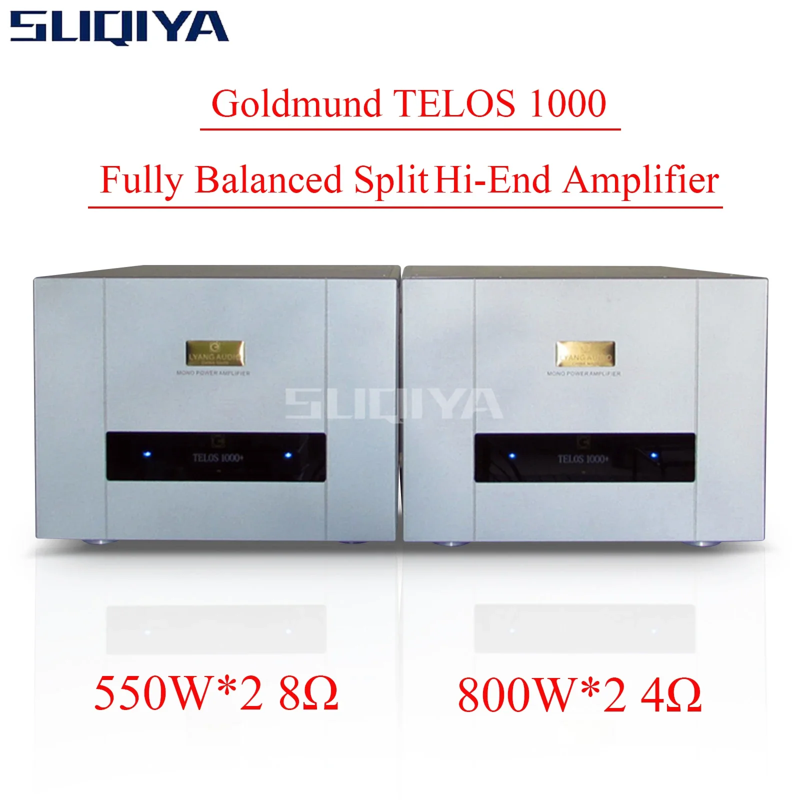 SUQIYA-Goldmund Telos 1000 Power Amplifier 550W *2 8Ω HIFI Fully ...