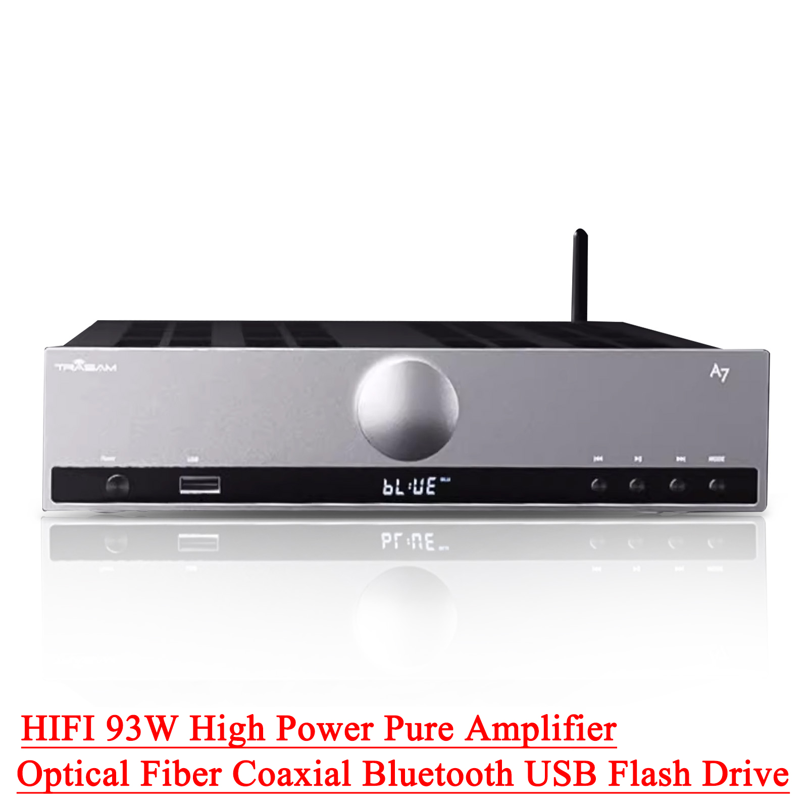SUQIYA A7 HIFI Fiber Optic Coaxial Bluetooth USB Player High Power ...